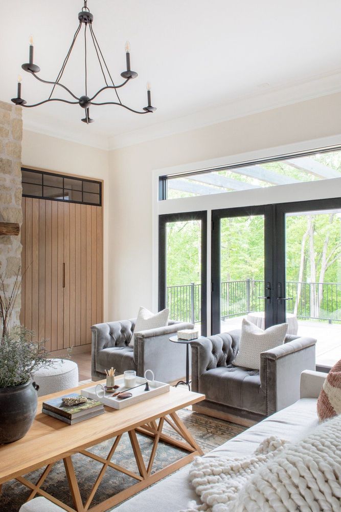 Two chairs and table living room store